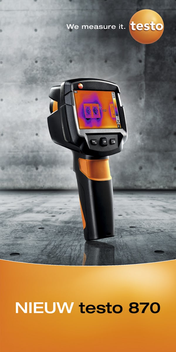 Warmtebeeldcamera vóór en dóór u ontwikkeld - de testo 870