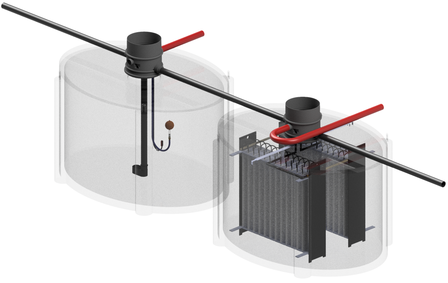 Regenwaterbuffer voor thermische energieopslag