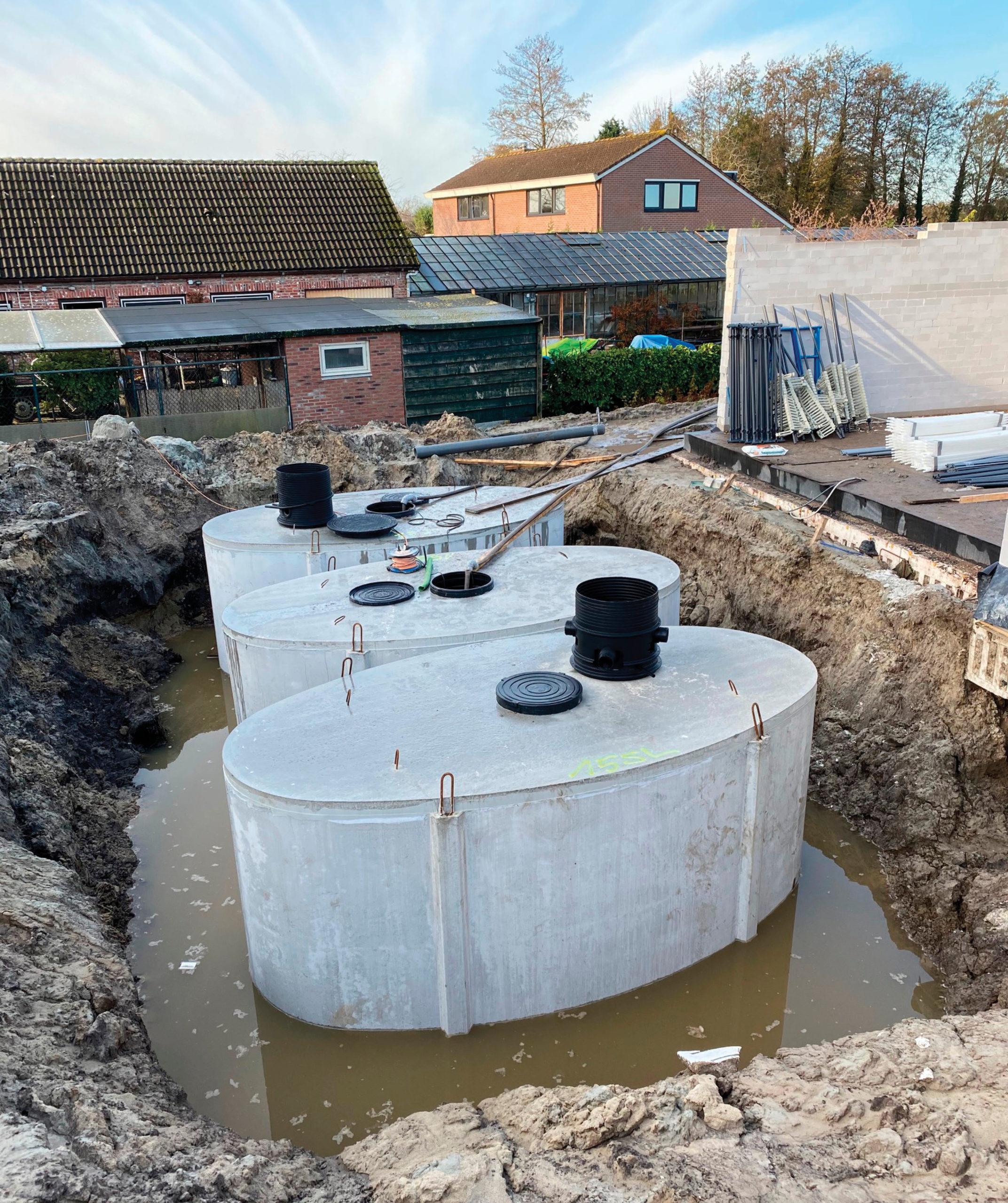 Regenwateropvang als bron voor warmtepomp